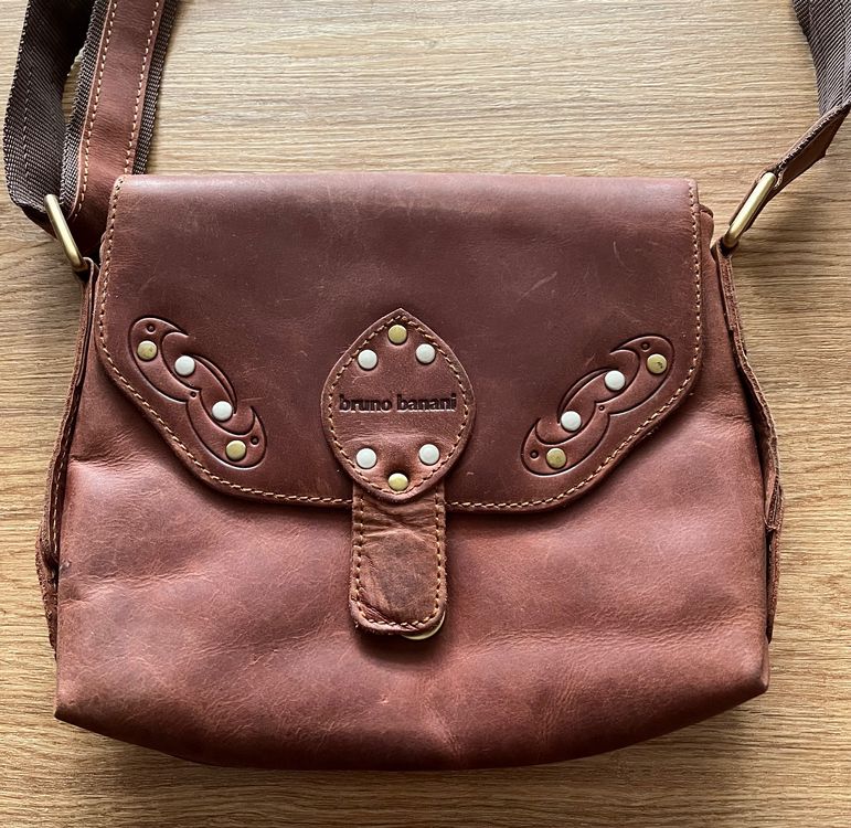 Leder Umhängetasche/ Bruno Banani / Crossbody / Boho | Kaufen auf Ricardo