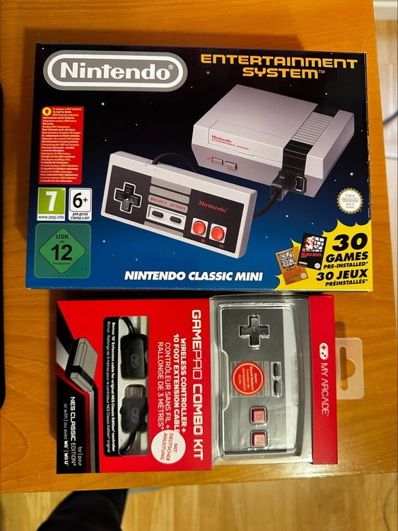 Nintendo Classic Mini: NES & Zusatz Controller Wireless OVP (Neu und ...