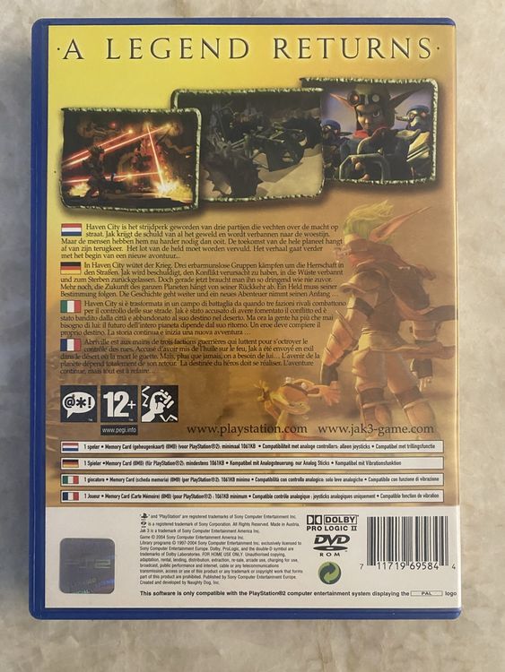 Jak 3 - Playstation 2 (PS2) - jeu en bon état! (D'occasion) à Gland ...