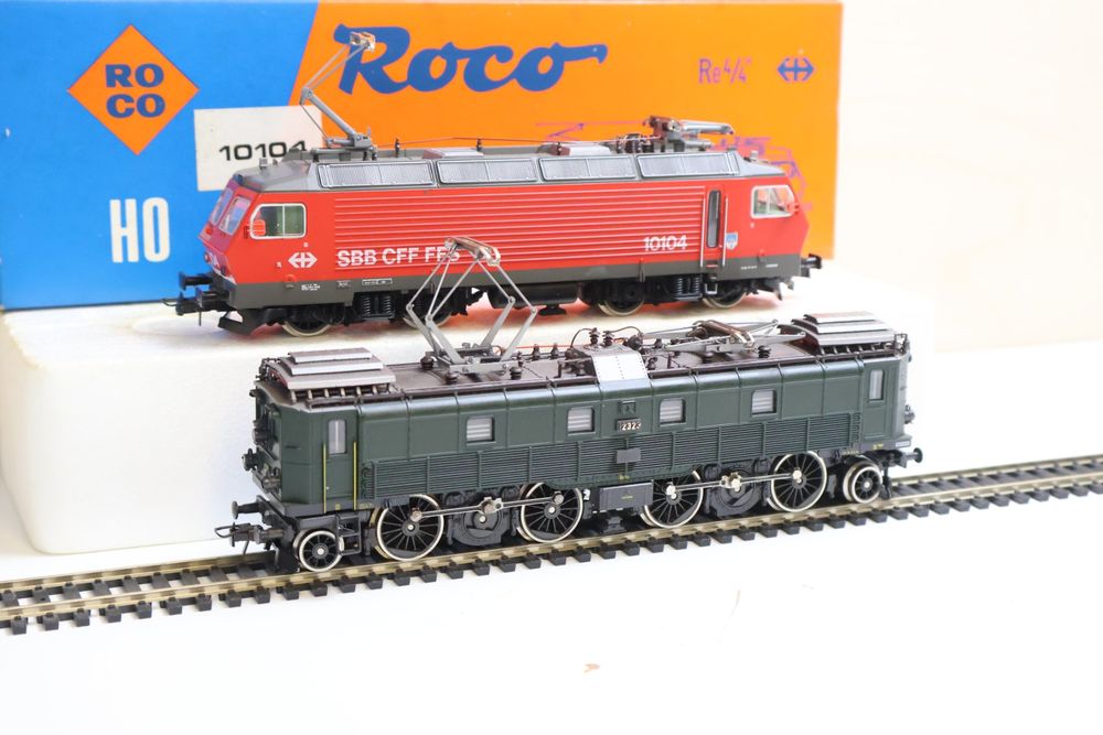 ROCO 2 x SBB Re 4/4 E-Lok + Be 4/6 - H0 Doppelpack (Gebraucht) in Winterthur für CHF 85 – mit ...