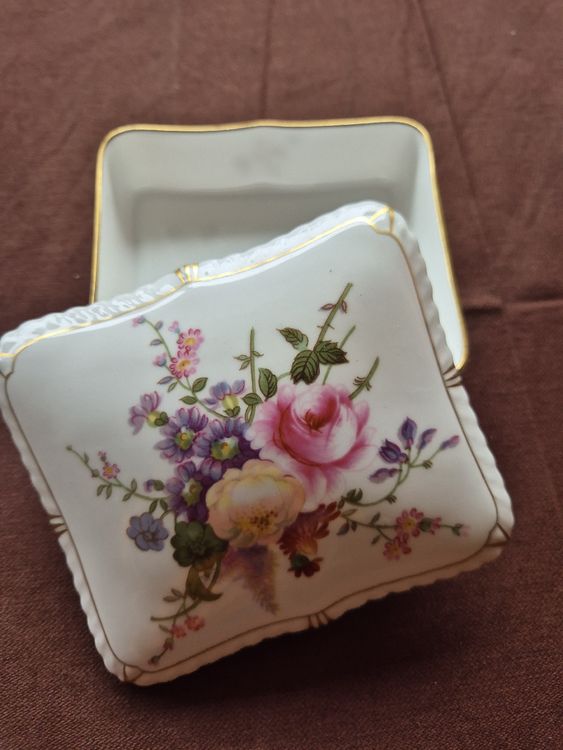 Royal Crown Derby "Derby Posies" Schmuckdose, Top Zustand! (Neu (gemäss ...