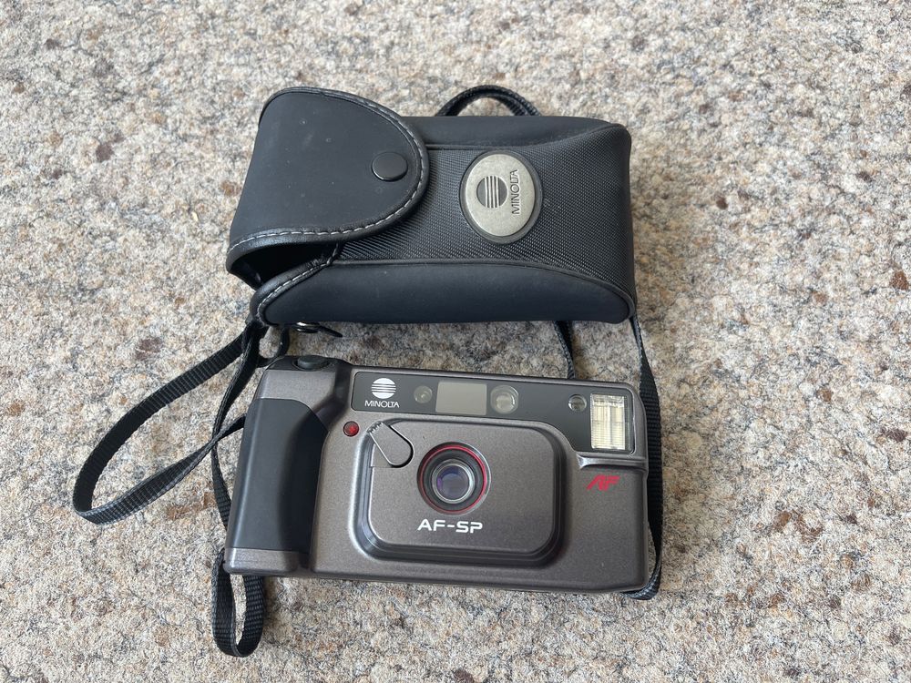 Retro Minolta AF-SP Kamera mit Tasche für Vintage-Momente (Gebraucht ...