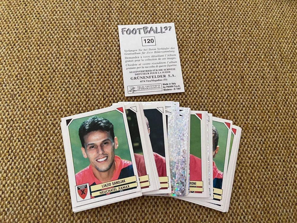 Panini Football 1997 Sticker (Gebraucht) in Adliswil für CHF 4 – mit ...