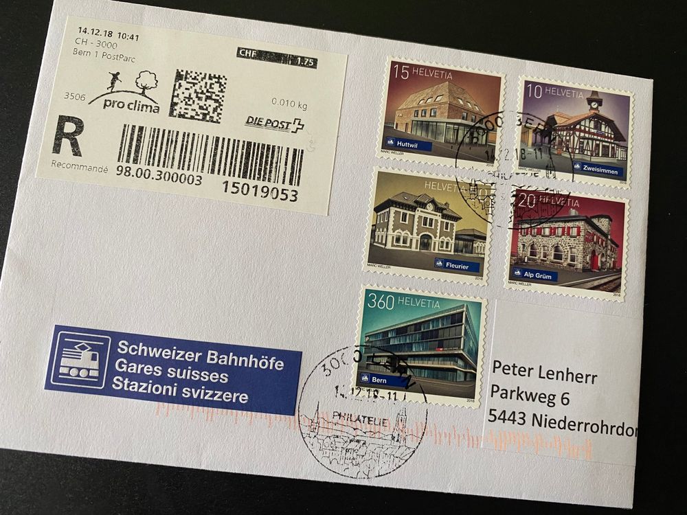 Schweizer Bahnhöfe 2018 Bern Zwüsme Huttwil Alp Grüm Fleurie (Neu (gemäss Beschreibung)) in ...