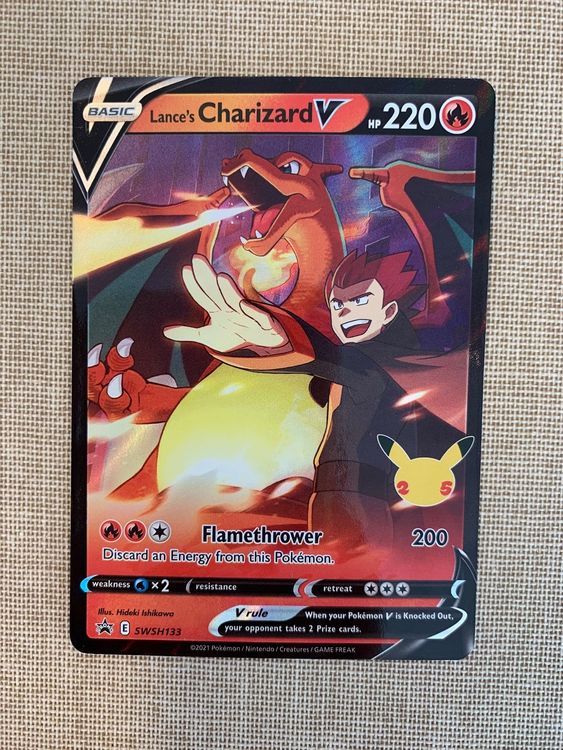 Pokemon Lance's Charizard V SWSH133 Black Star Promo ENG | Kaufen auf ...