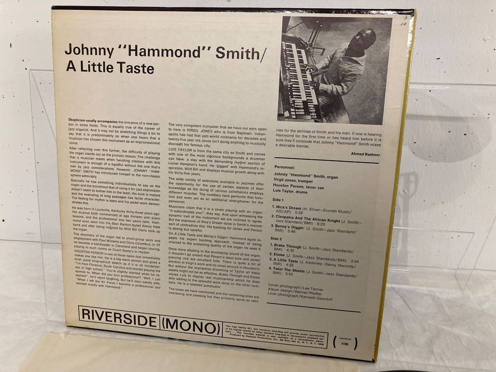 Johnny Hammond Smith A Little Taste Riverside Jazz LP (Gebraucht) in Biel- Bienne für CHF 24 ...