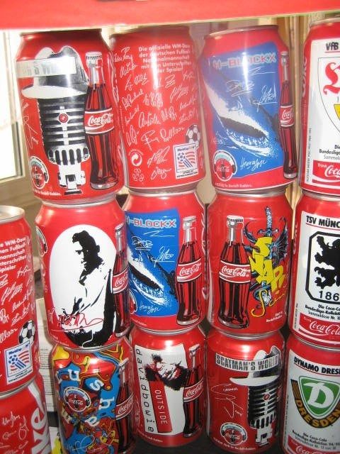 Alte Coca Cola Dosen Sammlung Bundesliga 1994 Musik Fussball (Gebraucht) in Bürglen TG für CHF ...