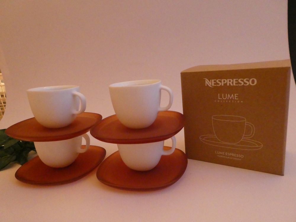 Nespresso - 6 Espressotassen LUME Design von Federica Biasi (Neu ...