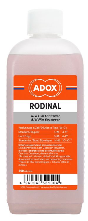DUOPACK Adox (Agfa) Rodinal Filmentwickler, 500ml (Neu und ...