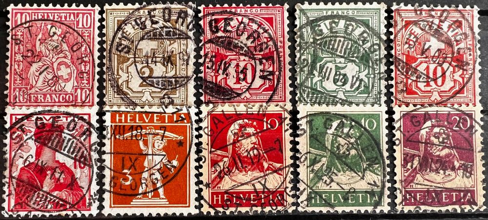 10x tolle und seltene Voll-⦿ SG-St. Georgen ab uralt (Gebraucht) in St ...