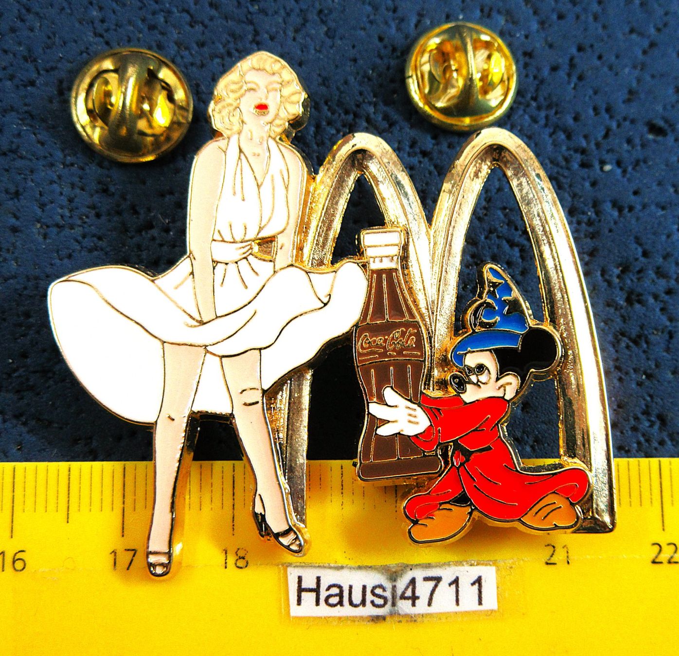 COCA-COLA McDONALD'S DISNEY MICKEY MARILYN MONROE PIN 50x40 (D'occasion ...