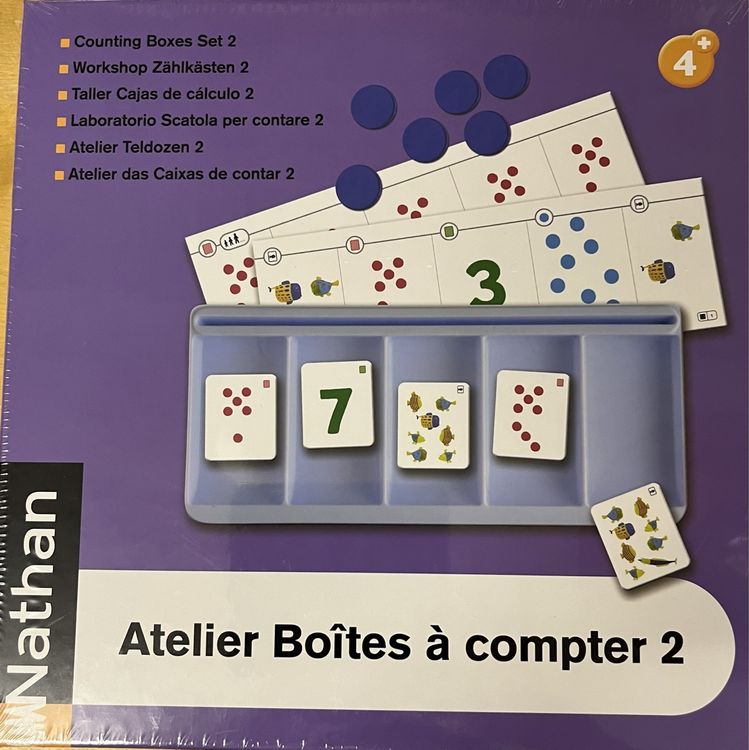 Atelier Boîtes à compter 2 Nathan (Neuf avec emballage d'origine) à La ...
