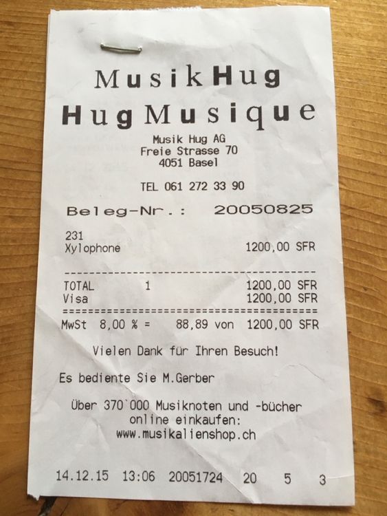 Xylophone Palisono Sonor SKX200 - fast wie neu von Musik Hug (Gebraucht ...