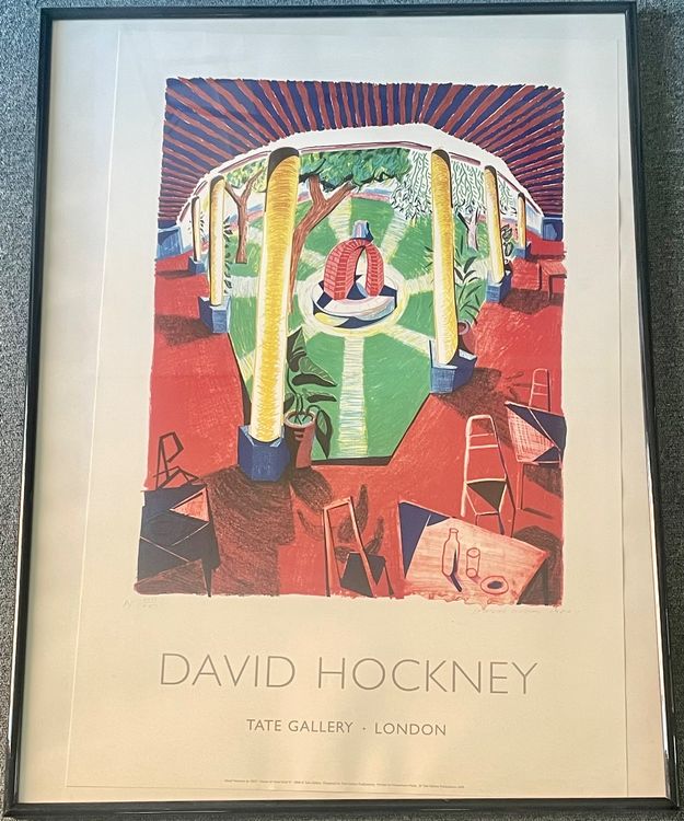 David Hockney Ausstellung Plakat Handsigniert nummeriert | Kaufen auf Ricardo