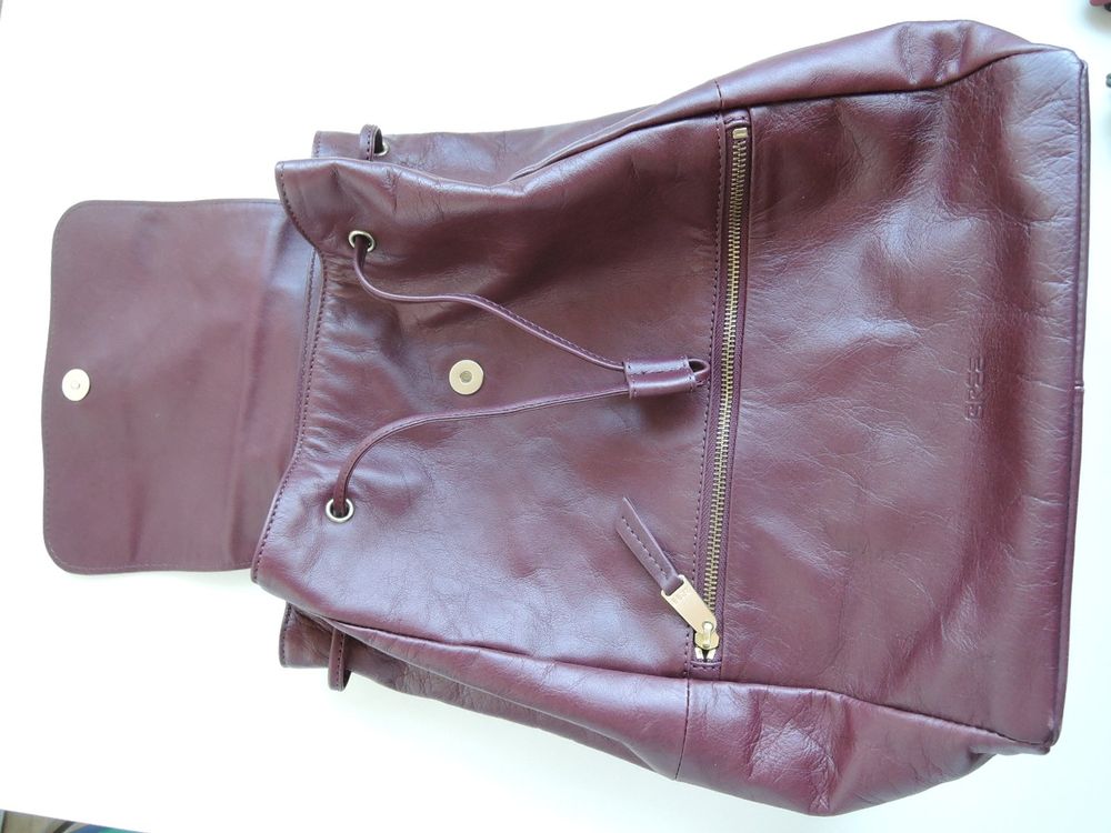 BREE Tagesrucksack Leder rot/braun (Neu (gemäss Beschreibung)) in ...