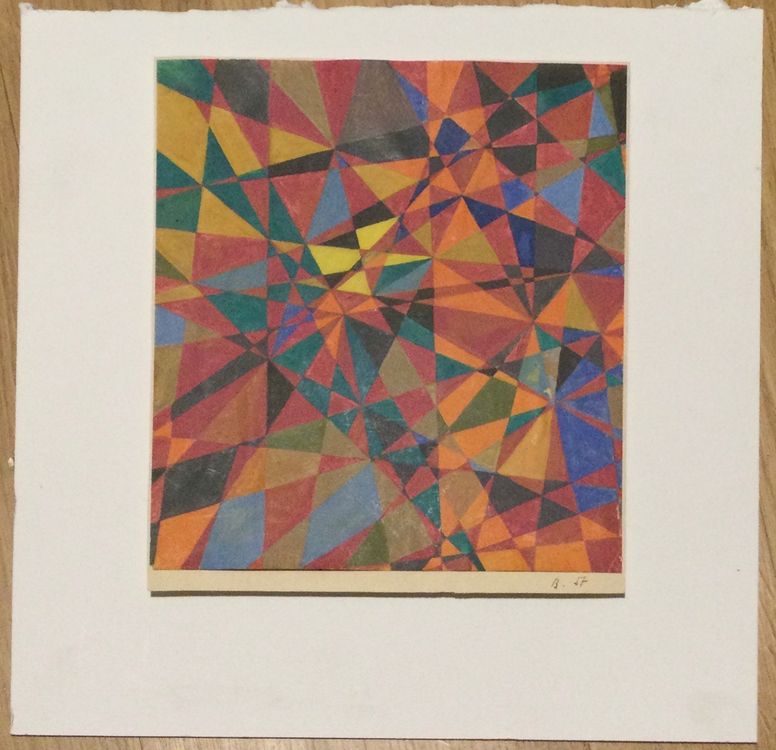 Abstrakte Mischtechnik Monogrammiert (Gebraucht) in Root für CHF 15 – mit Lieferung auf Ricardo ...