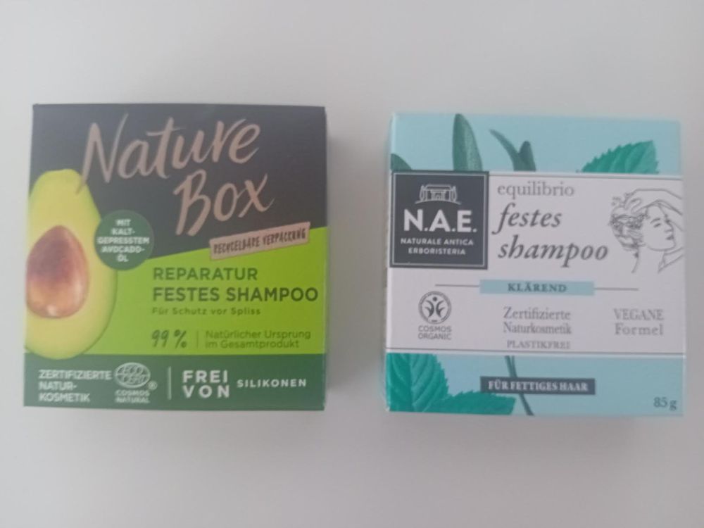 N.A.E. & Nature Box festes Shampoo, vegan, neu (Neu und ...