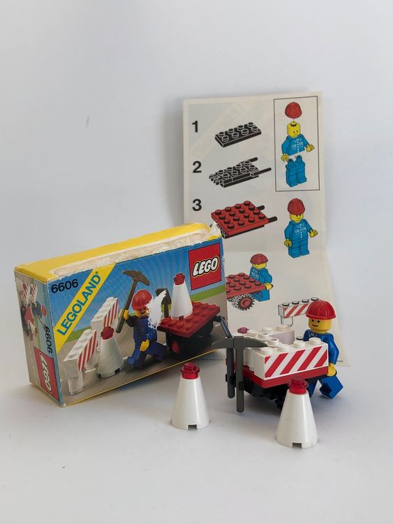 Vintage Lego "Strassenbauarbeiter" Nr. 6606 aus den 1983-ern (Gebraucht ...