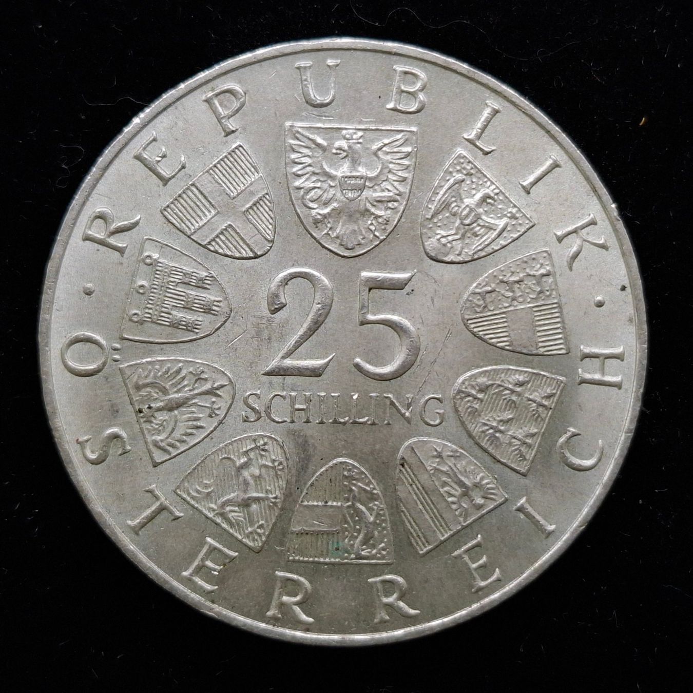 Österreich 25 Schilling 1968 Hildebrandt 800/1000 Silber (Gebraucht) in ...