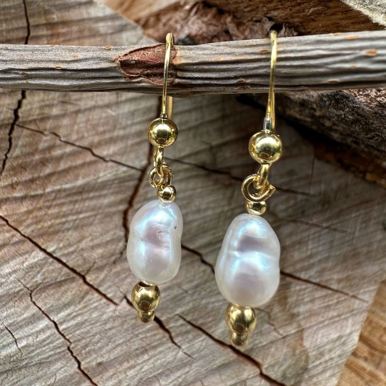 Barock Perlen Ohrhänger Silber 925 gelbvergoldet (Neu (gemäss Beschreibung)) in Zürich für CHF ...