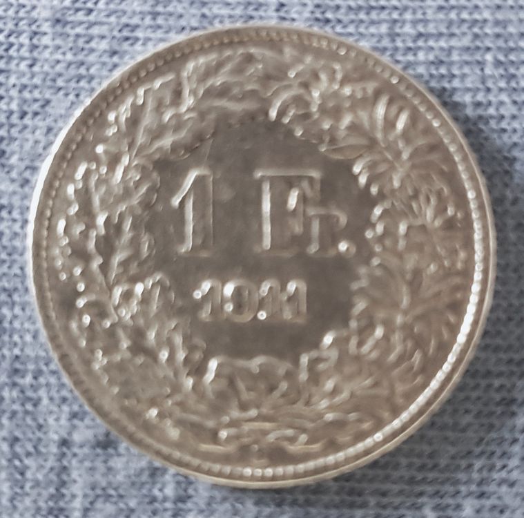 1 Franken 1911 uralte sehr rare Silbermünze ab nur 1 Fr !!! (Gebraucht) in Camignolo für CHF 2.6 ...