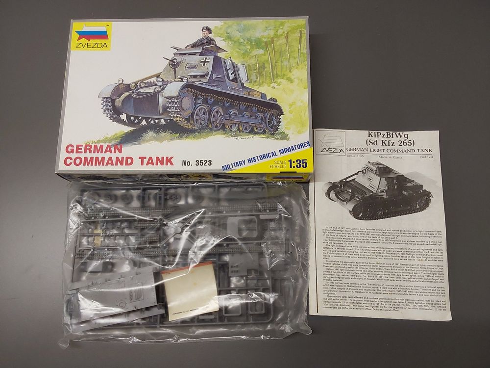 Zvezda Panzer Modellbausatz German Command Tank Nr. 3523 | Kaufen auf ...