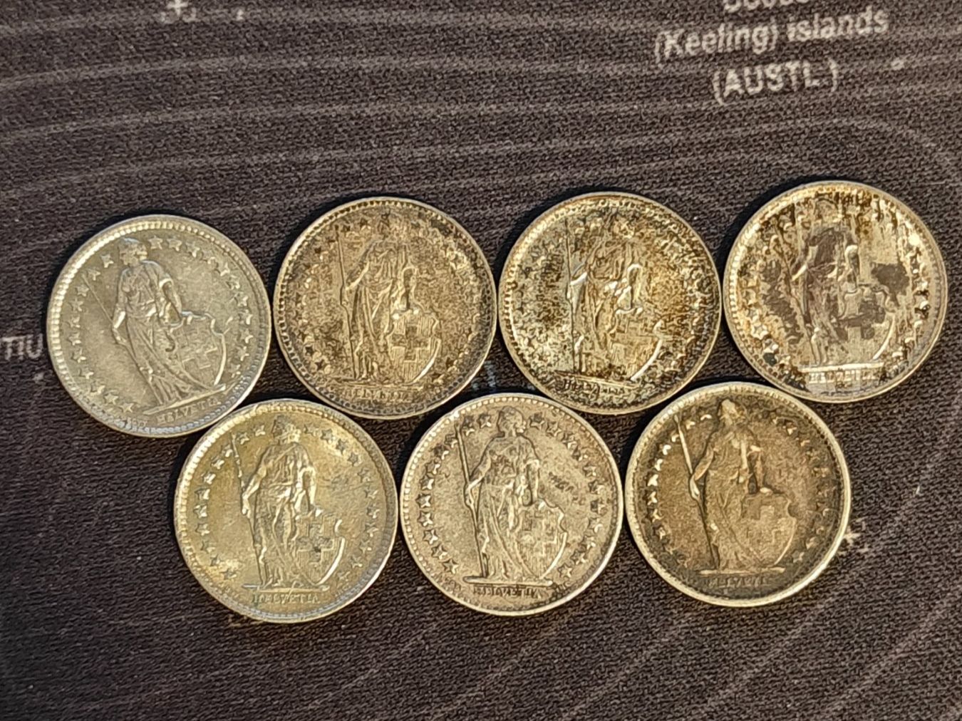 50 Rappen Silbermünzen – Jahrgänge 1921–1966 – Sammlung (Gebraucht) in ...