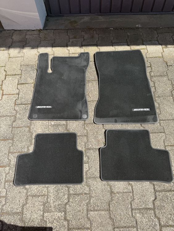 Jeu 4 Tapis en Velours AMG Line Noir Classe A W177 Mercedes (Neu ...