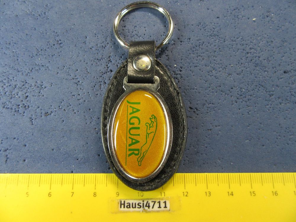 KEY-RING SCHLÜSSEL-ANHÄNGER JAGUAR AUTO OLDI LEDRIG | Kaufen auf Ricardo