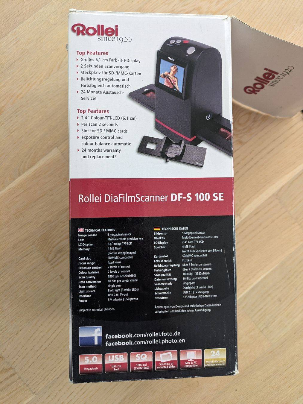 Rollei DF-S 100 SE DiaFilm Scanner Diascanner (Gebraucht) in ...