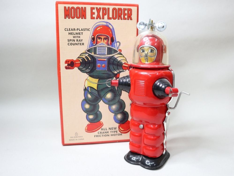 TTT Roboter Moon Explorer Robot zum aufziehen TinTomToys (Neu (gemäss ...