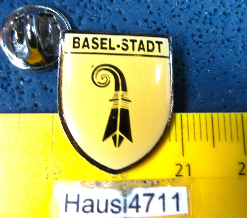 BASEL-STADT KANTOMNS-WAPPEN PIN GLASIERT 22mm (Gebraucht) in Ettingen ...