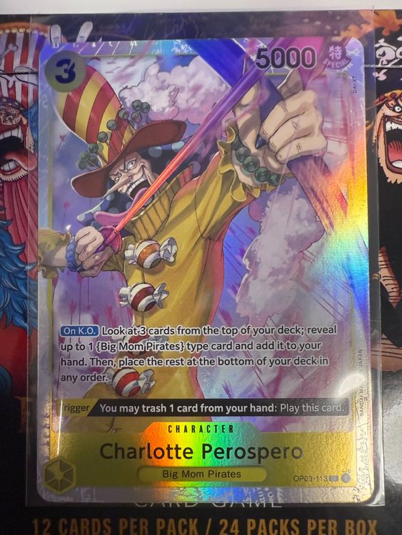 Charlotte Perospero OP03-113 SR - One Piece Card Game (Neu (gemäss ...