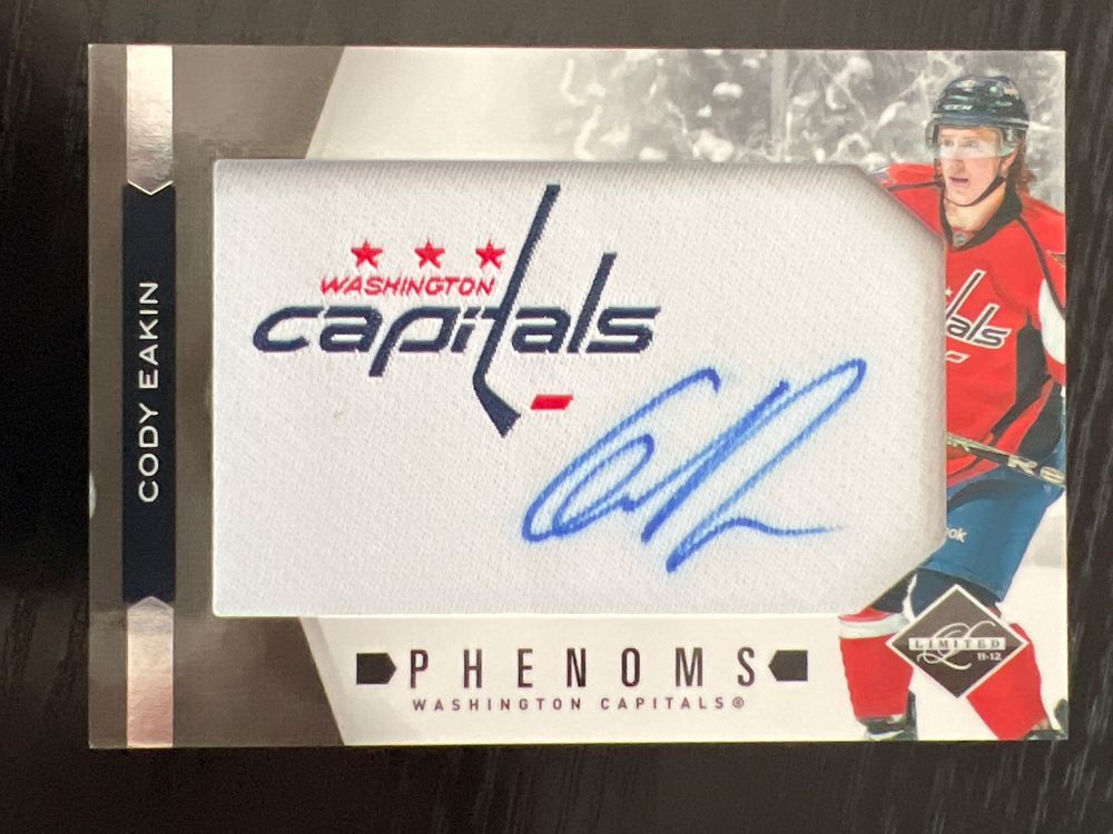 Cody Eakin NHL Original Autogramm mit Emblem Capitals SCL | Kaufen auf ...
