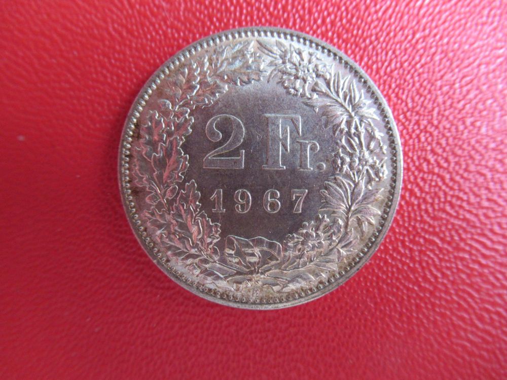 2 FRANKEN SILBERMÜNZE 1967 - ABSOLUT NEU (Neu (gemäss Beschreibung)) in Moosseedorf für CHF 8.9 ...