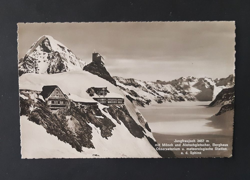 Jungfraujoch mit Mönch und Aletschgletscher 1947 (Gebraucht) in Luzern für CHF 1 – mit Lieferung ...