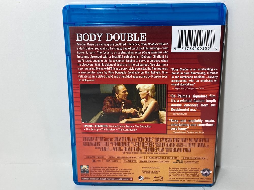 Body Double Blu Ray | Kaufen auf Ricardo