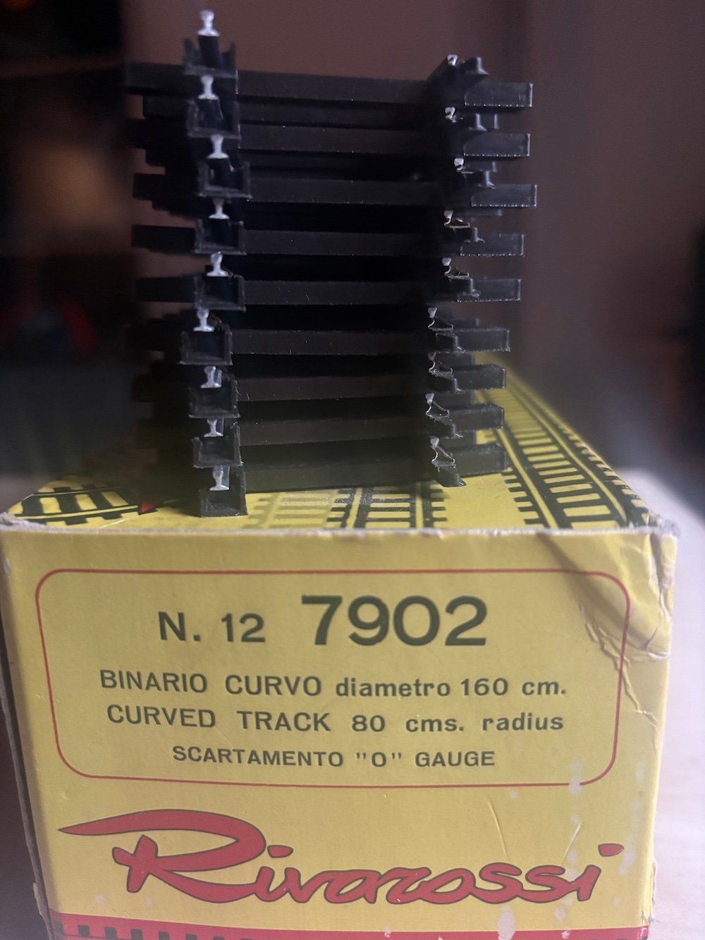 Spur 0 9x Neue Gebogene Geleise Rivarossi Nr. 12 7902 R 80 (Neu und ...