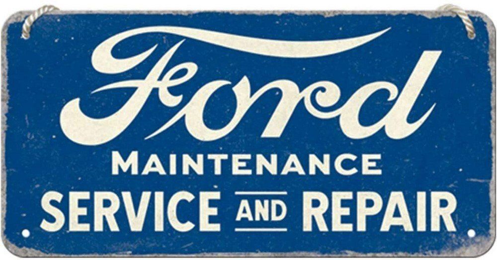 Ford Service Hängeschild Blechschild 20x10cm (Art. 28046) (Neu und ...