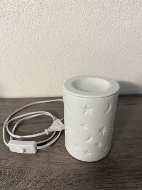 Schöne Duftlampe/Aromalampe aus Porzellan mit Mond und Stern (Gebraucht) in Turbenthal für CHF 1 ...