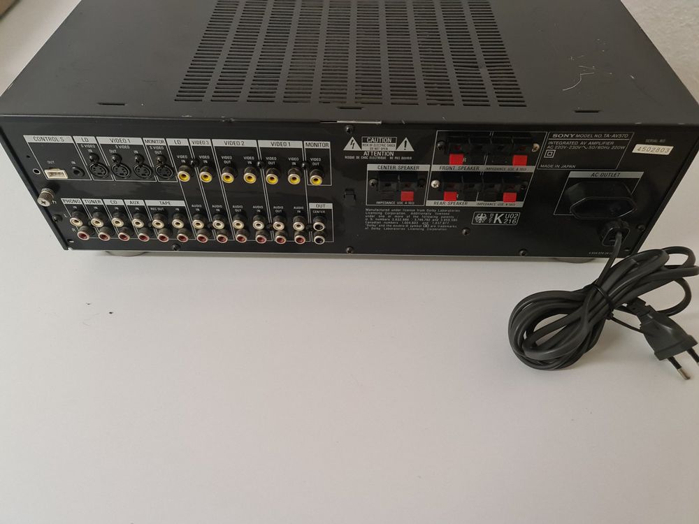 SONY TA-AV570 AMPLIFIER | Kaufen auf Ricardo