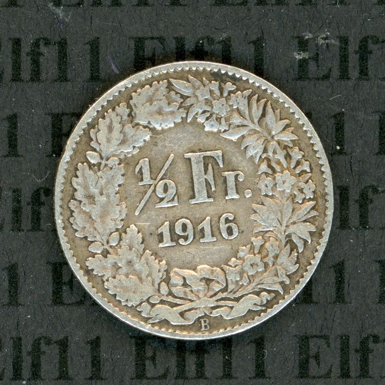 CHF___0.50 1916 -vz 50 Rappen (Gebraucht) in Widnau für CHF 8 – mit Lieferung auf Ricardo kaufen