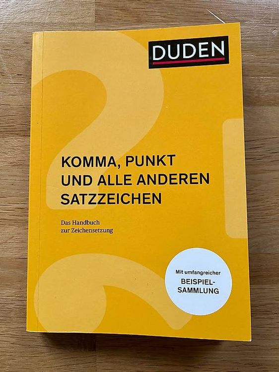 Duden – Komma, Punkt und alle anderen Satzzeichen | Kaufen auf Ricardo