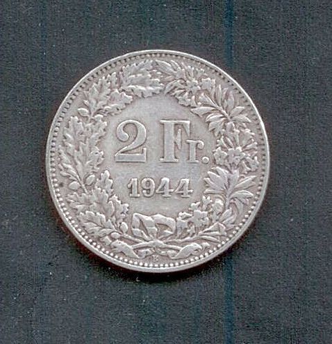 1944 Münze 2 Franken Silber | Kaufen auf Ricardo