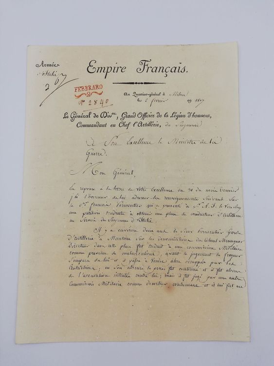 Général Sorbier, Armée d'Italie, 1807 (Antik) in Allschwil für CHF 74 ...