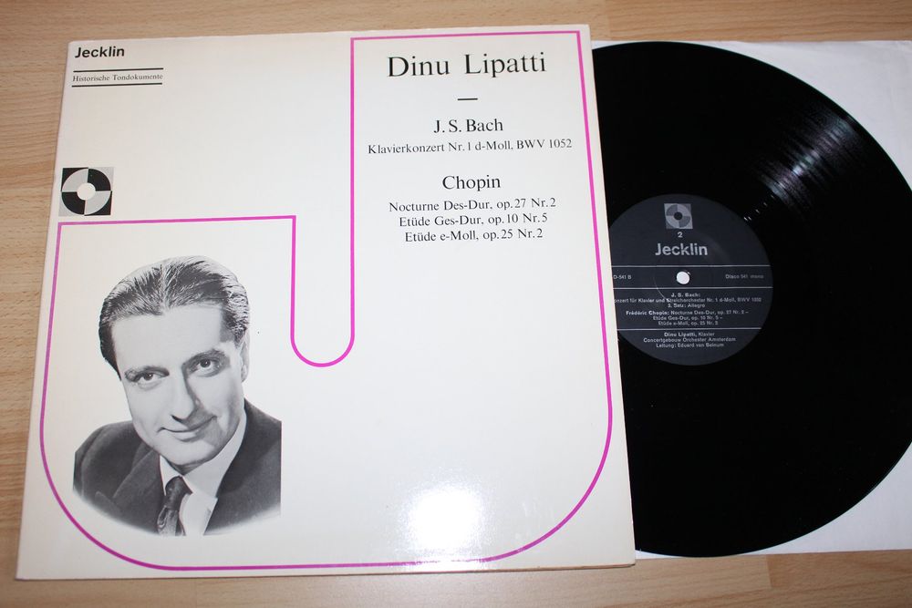 BACH, CHOPIN: Klavierwerke; Dinu LIPATTI; LP Jecklin mono (Gebraucht ...