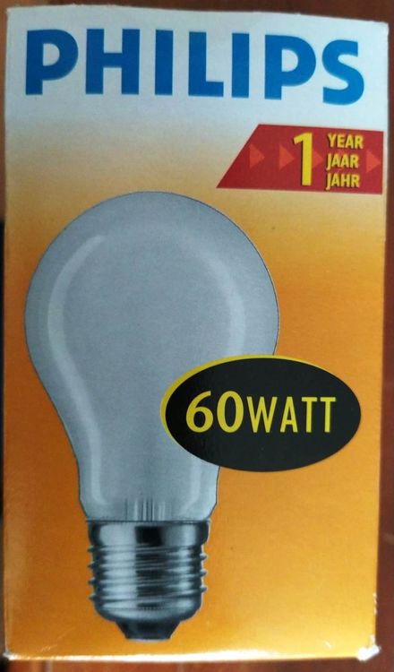 Glühbirne, Philips A55 E27 ES 60 Watt - 700 Lumen - | Acheter sur Ricardo