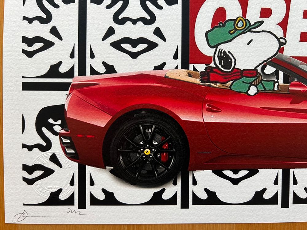 DEATH NYC « Obey Snoopy Ferrari Auto » (Neu (gemäss Beschreibung)) in ...
