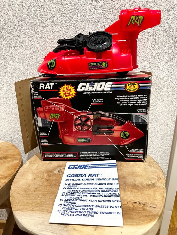 Vintage G.i. Joe Rat Cobra Fahrzeug unvollständig ovp 1990 | Kaufen auf ...