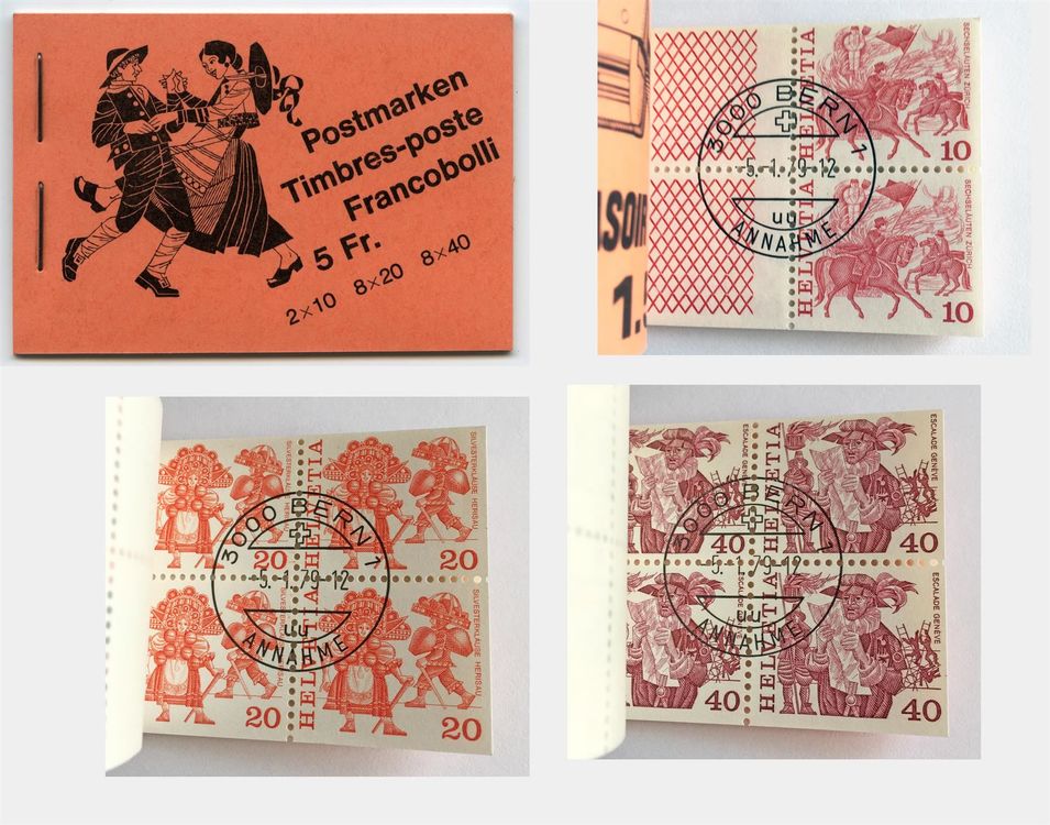 Markenheft FWM ET: 0-72a Volksbräuche Viererblöcke, 1979 | Kaufen auf Ricardo